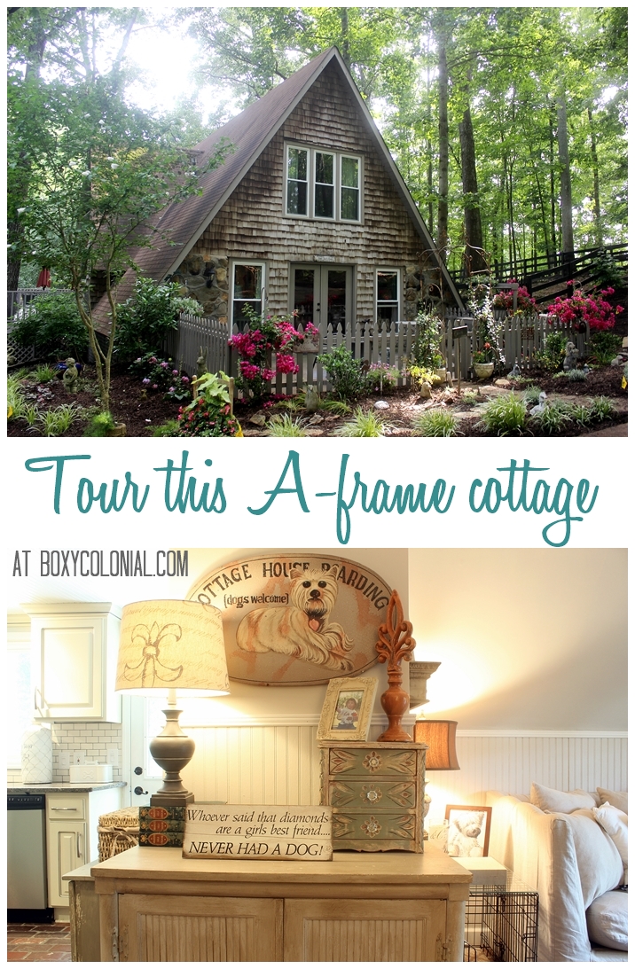 Tour this Lovely A-frame Cottage, Nestled in the Woods